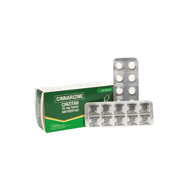 CINZITAB Cinnarizine 25mg Tablet 1's price in the Philippines | MedsGo ...